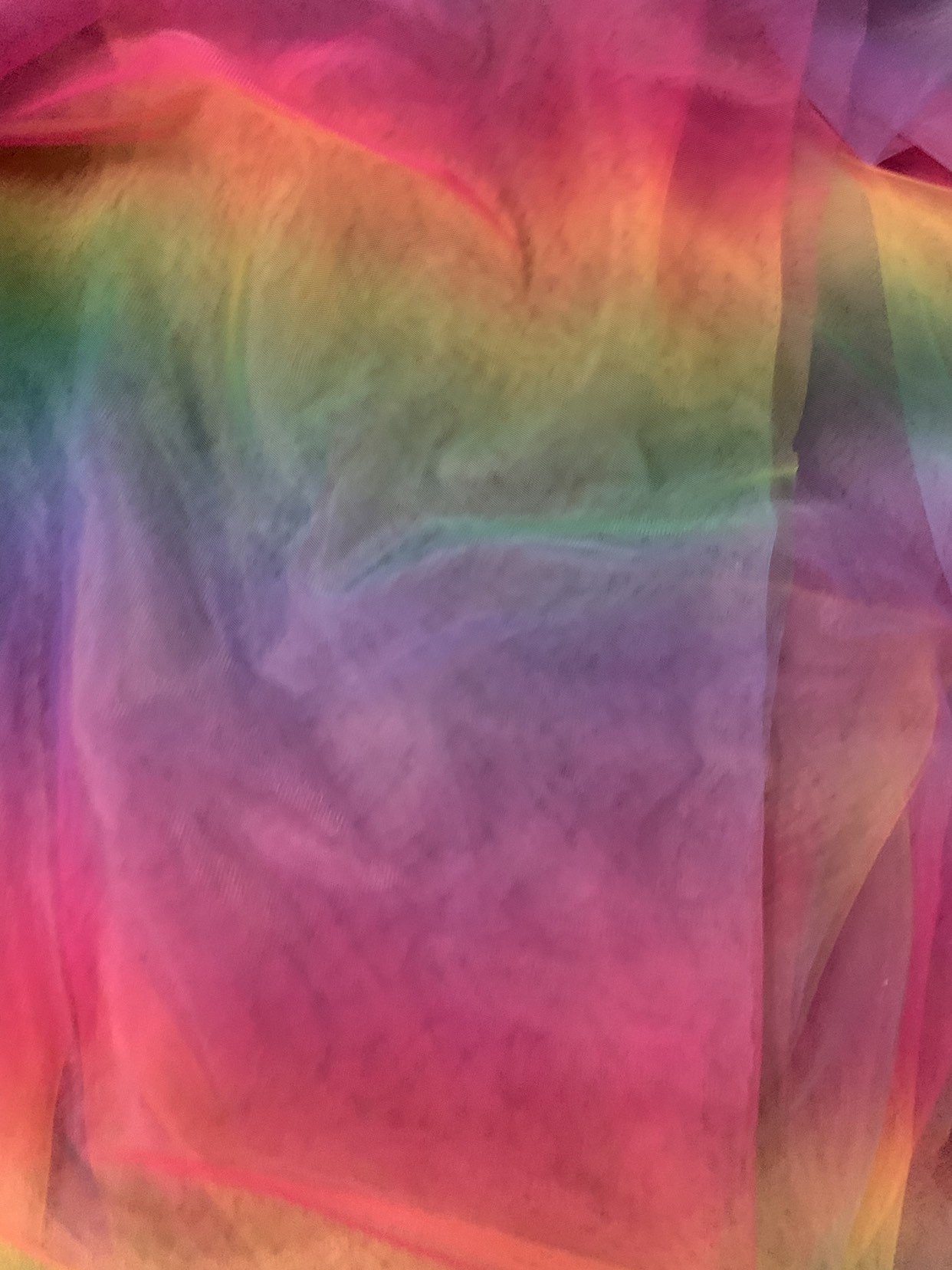 New rainbow design print on poly stretch mesh 2 way stretch | Etsy