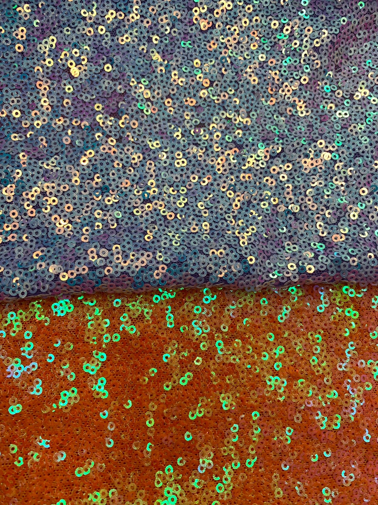 New iridescent mini disco sequins 3mm on stretch mesh 4way | Etsy