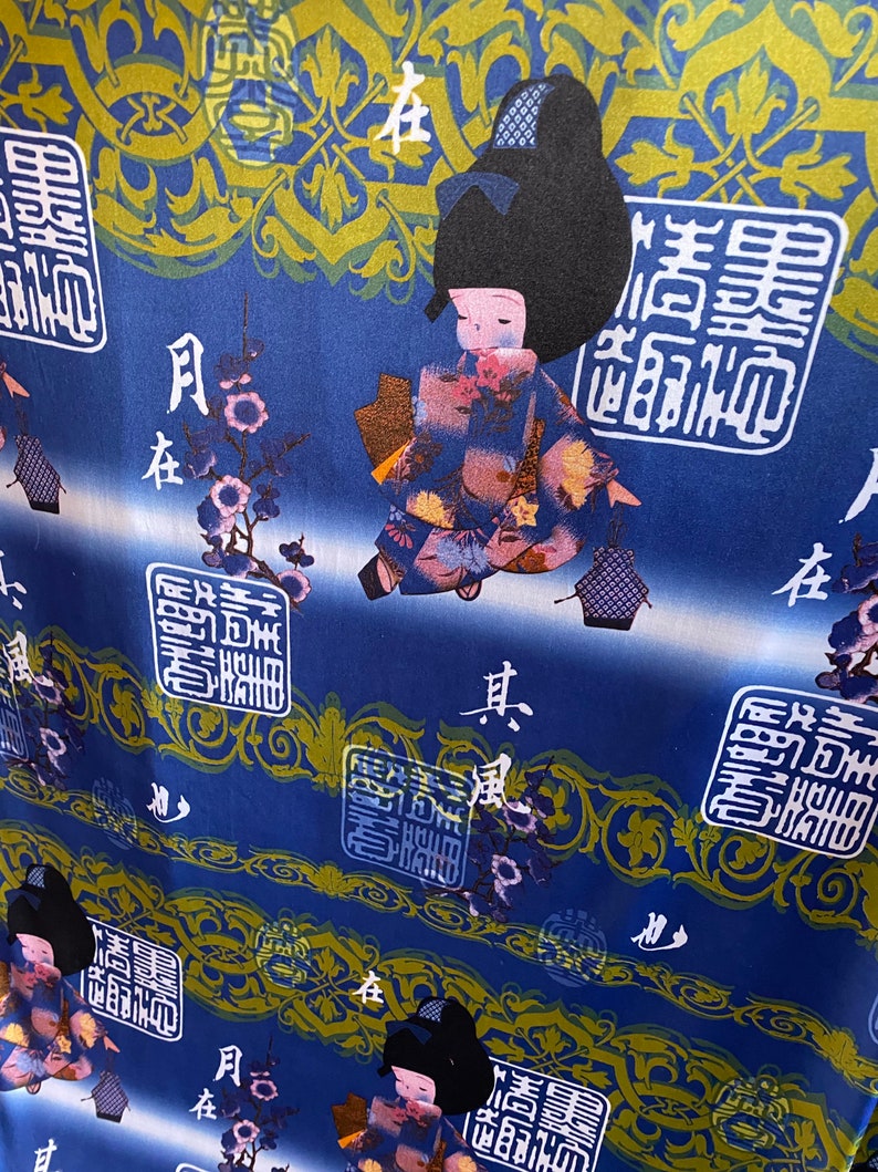 New Japanese Design Print on Poly Spandex 4-way Stretch 58/60” Sold by ...