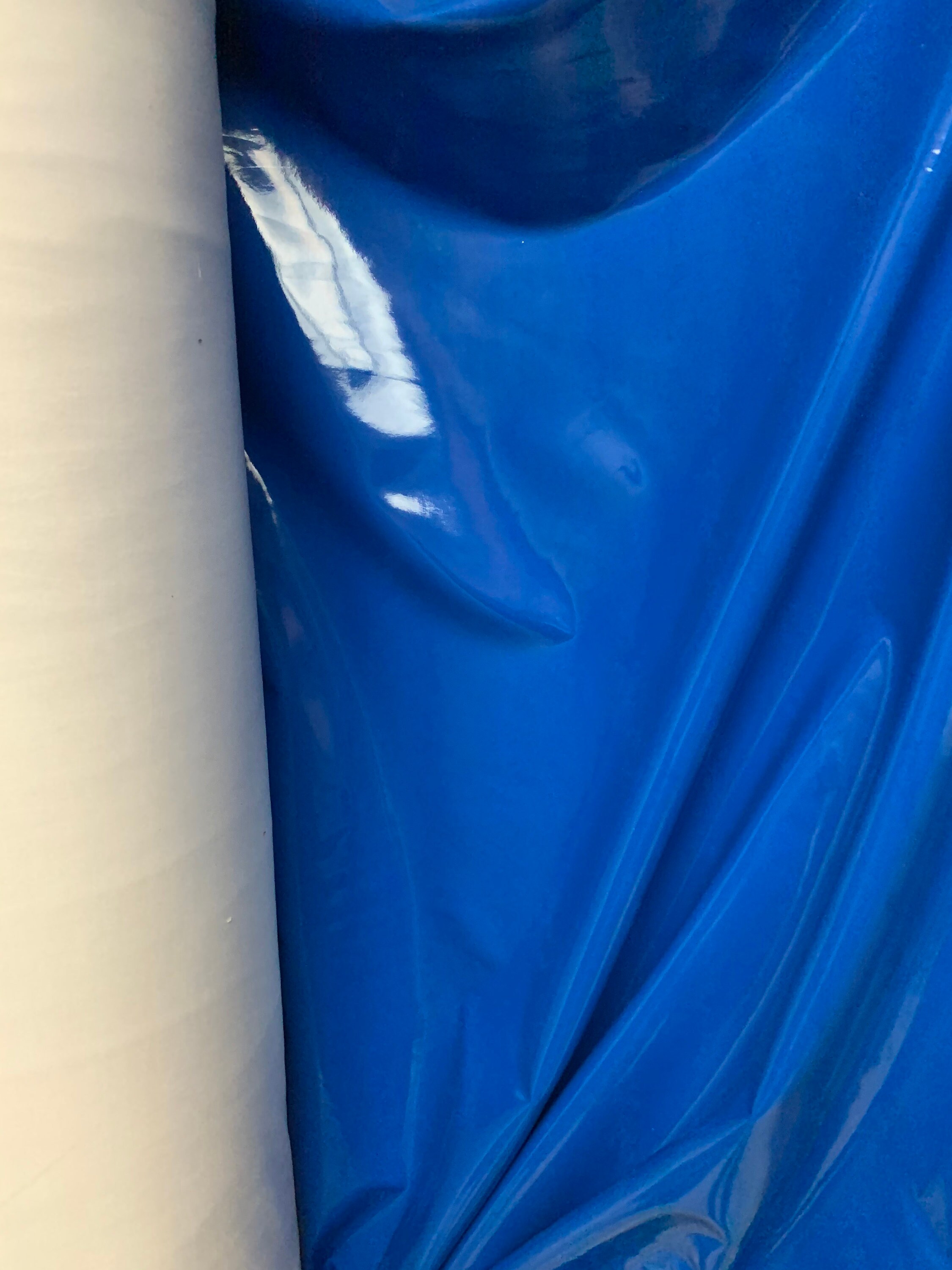 Latex Spandex Vinyl Shining Sapphire Blue Color 4way Stretch | Etsy