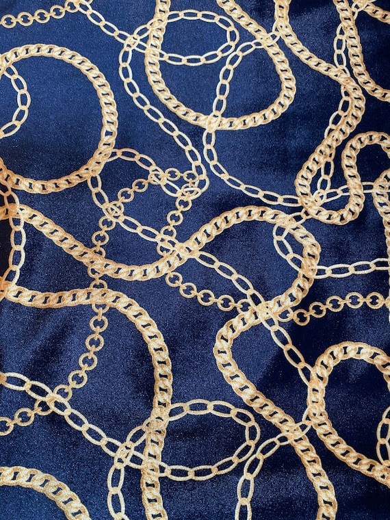 Luxury Brand Golden Chain Design Print on Great Quality of | Etsy