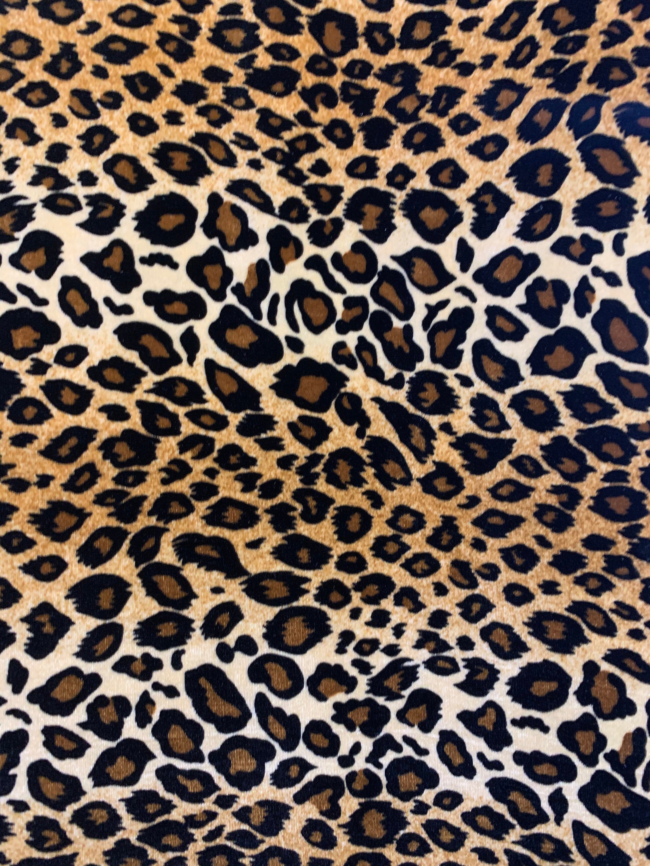 New Leopard design exotic animal print on 4-way stretch velvet | Etsy