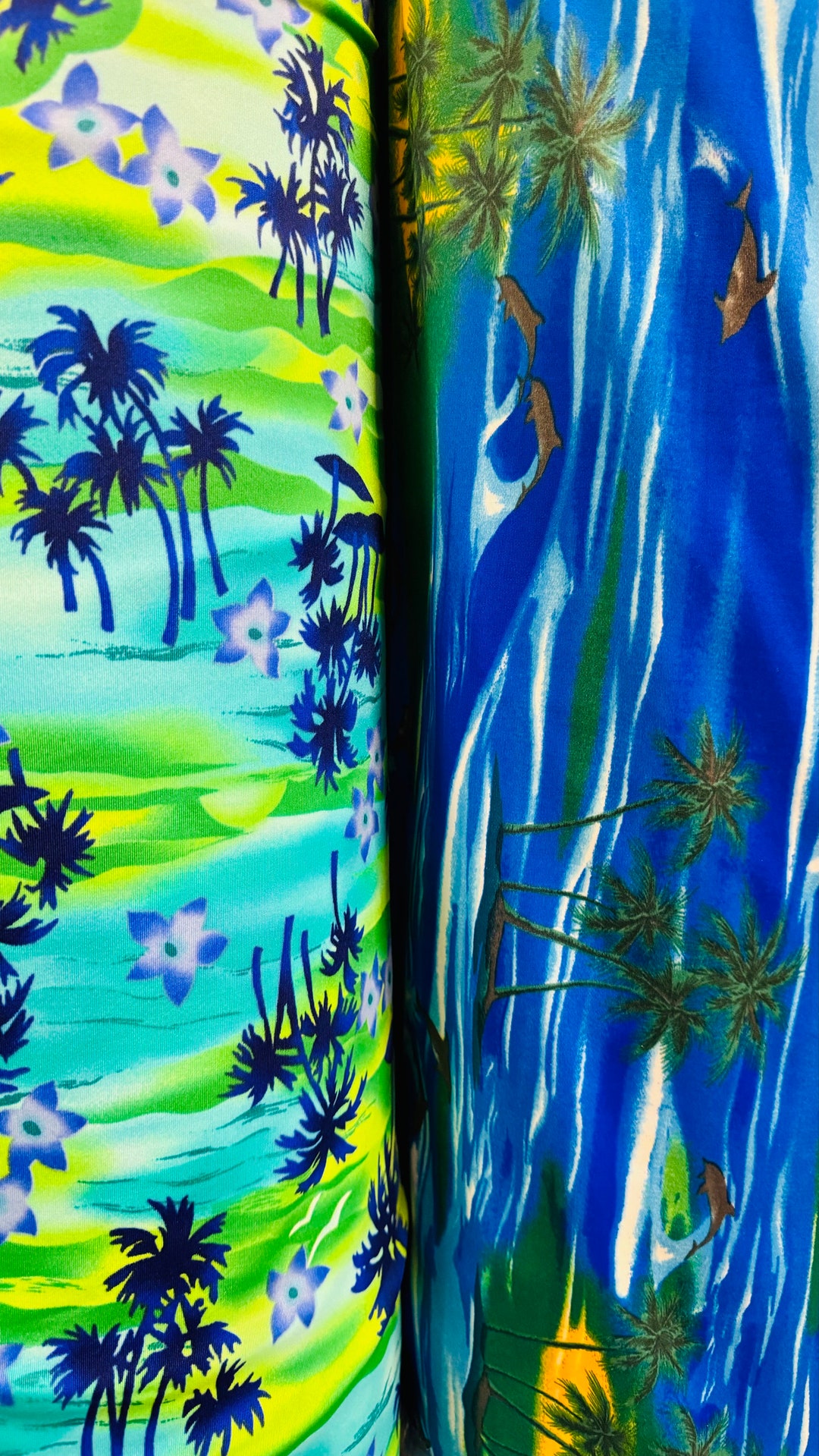 Hawaiian Tropical Design Print on Great Quality of Brazilian Nylon ...