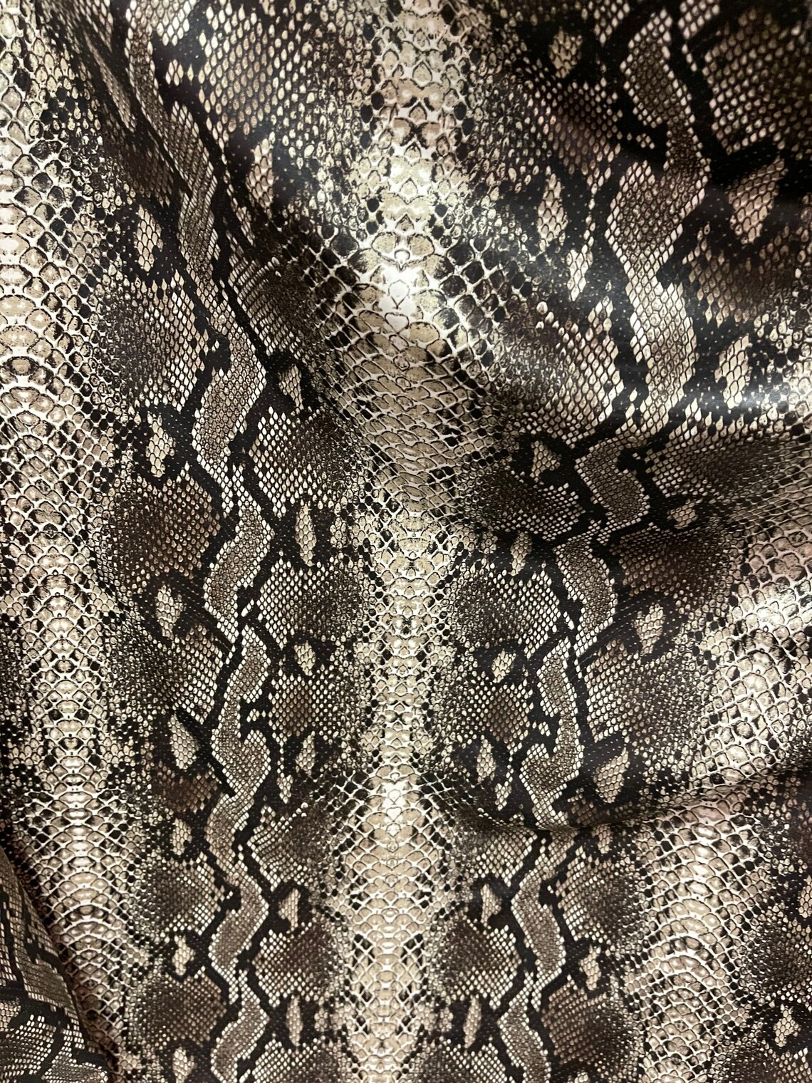 New Cobra design skin snake design print on shiny poly spandex | Etsy