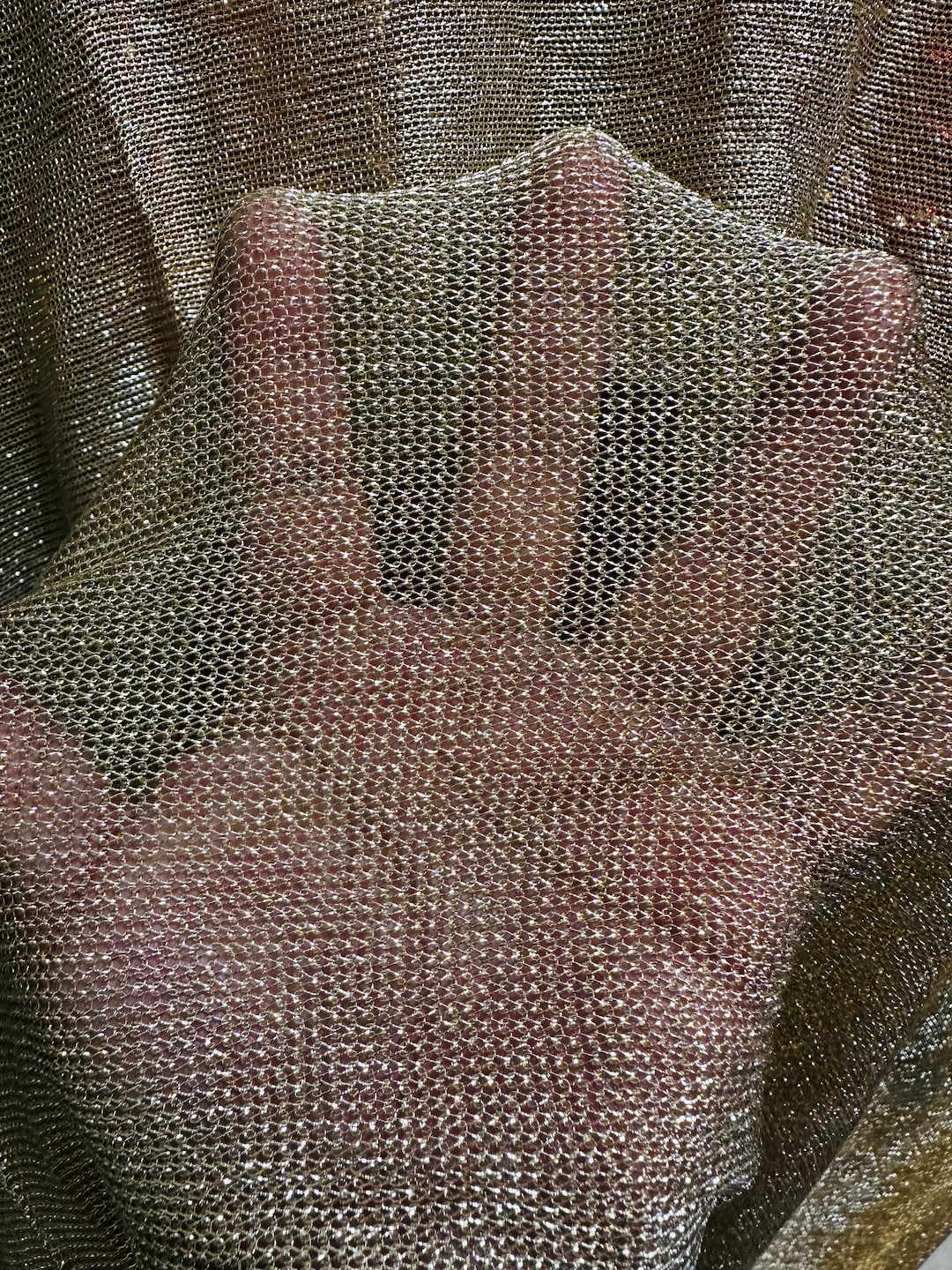 Spandex Metallic Chain Mesh 4-way Stretch 58/60” High Quality Fabrics ...