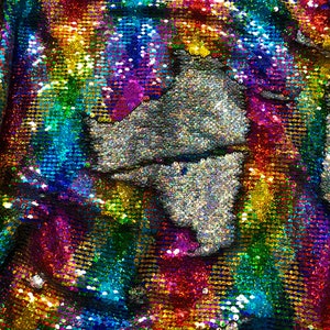 New Rainbow Sequins Mermaid Reversible Sequins Rainbow/silver on ...