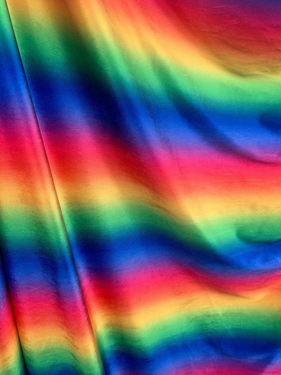 New Rainbow Print on Heavy Velvet 4way Stretch 58/60" Sold by the YD ...