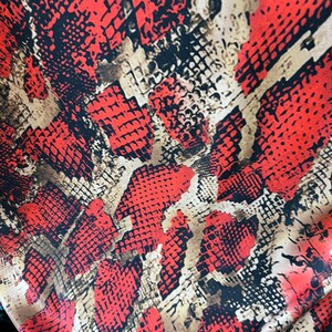 New Exotic Snake Skin Design Print on Nylon Spandex 4-way Stretch 58/60 ...