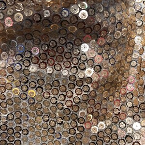 New Diamond Sequins Holo 3mm Embossed on Stretch Mesh 2way 50/52" Sold ...