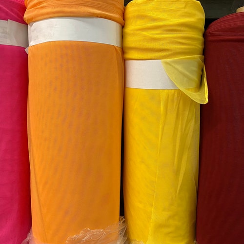 4 Way Stretch Power Mesh Fuschia Etsy