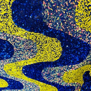 Deluxe Wavy Sequins on Stretch Velvet 4-way Stretch 58/60” High Quality ...