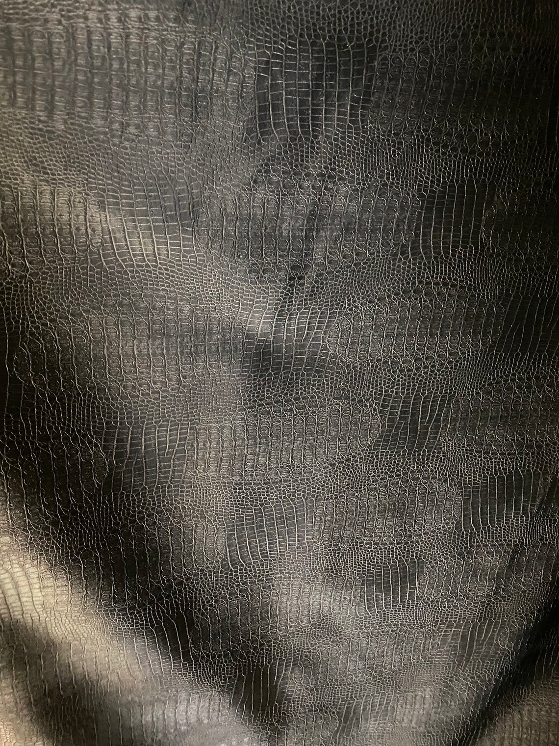 New exotic crocodile design black color poly woven non stretch | Etsy