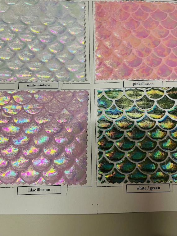 Iridescent Mermaid Foil Fish Scales Nylon Spandex 4way Stretch - Etsy