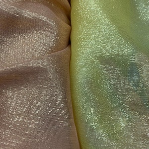 Silk Metallic Chiffon 2way Stretch 44/45" Sold by the YD. Ships ...