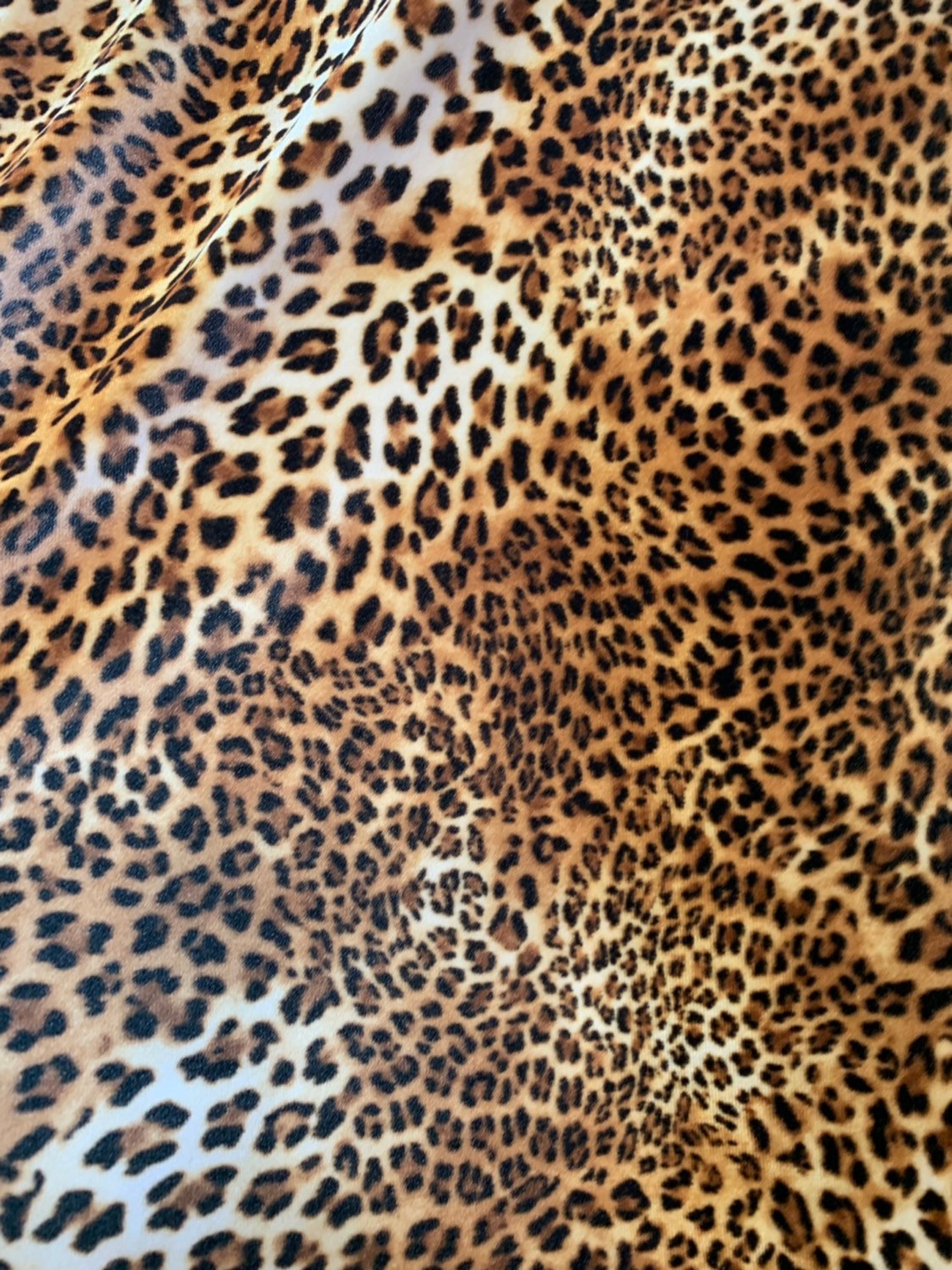 Leopard Design Print on Good Quality Stretch Velvet 4way - Etsy