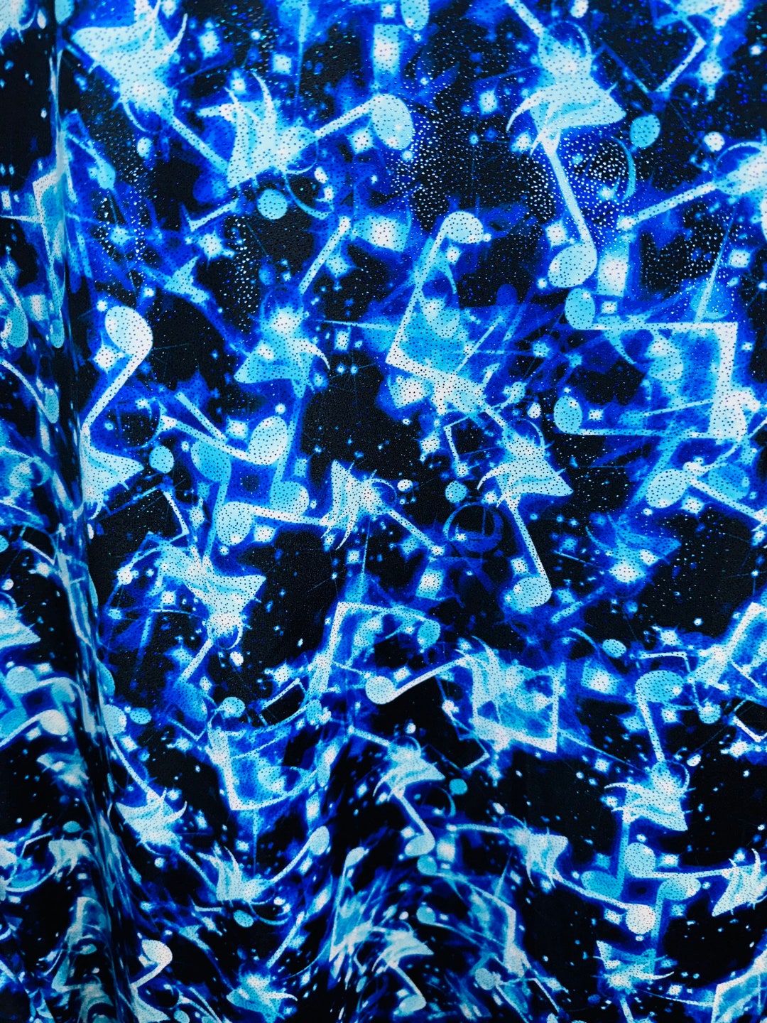 New Magic Music Notes Design Print on Best Quality of Nylon Spandex ...