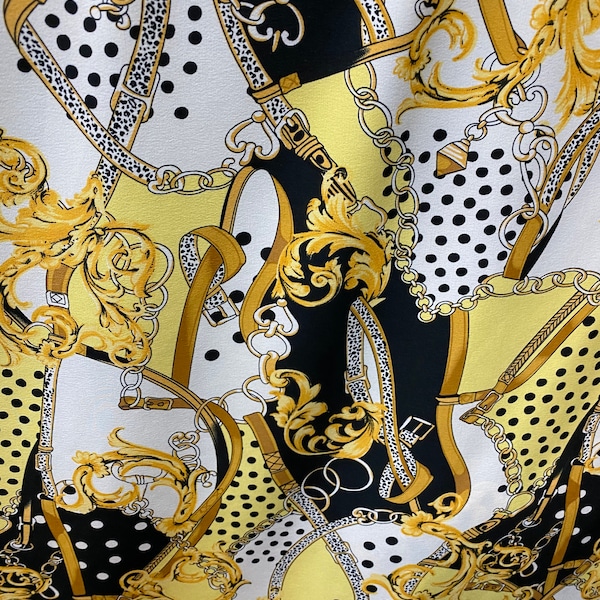 Chain Print Fabric - Etsy