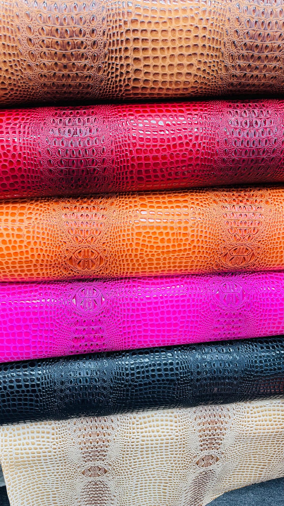 New Exotic Vinyl Crocodile Design Super Shiny Croc Skin Vinyl 55/56 ...