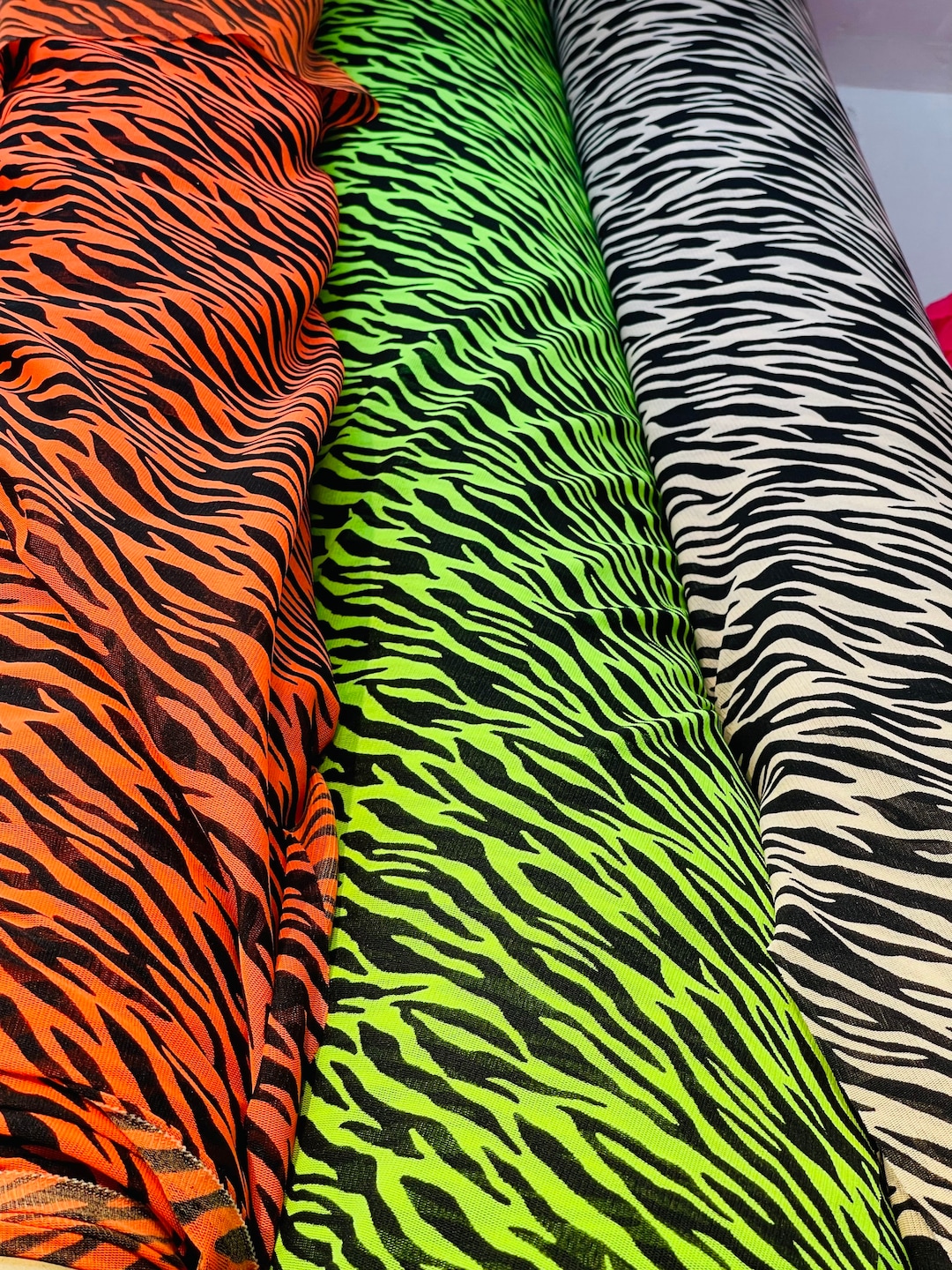 New Exotic Zebra Design Print on Great Quality of Stretch Mesh 4-way 58 ...