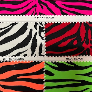 New Exotic Classic Zebra Design Print on Best Quality of Nylon Spandex ...