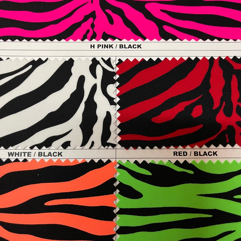 Red Zebra Spandex - Etsy