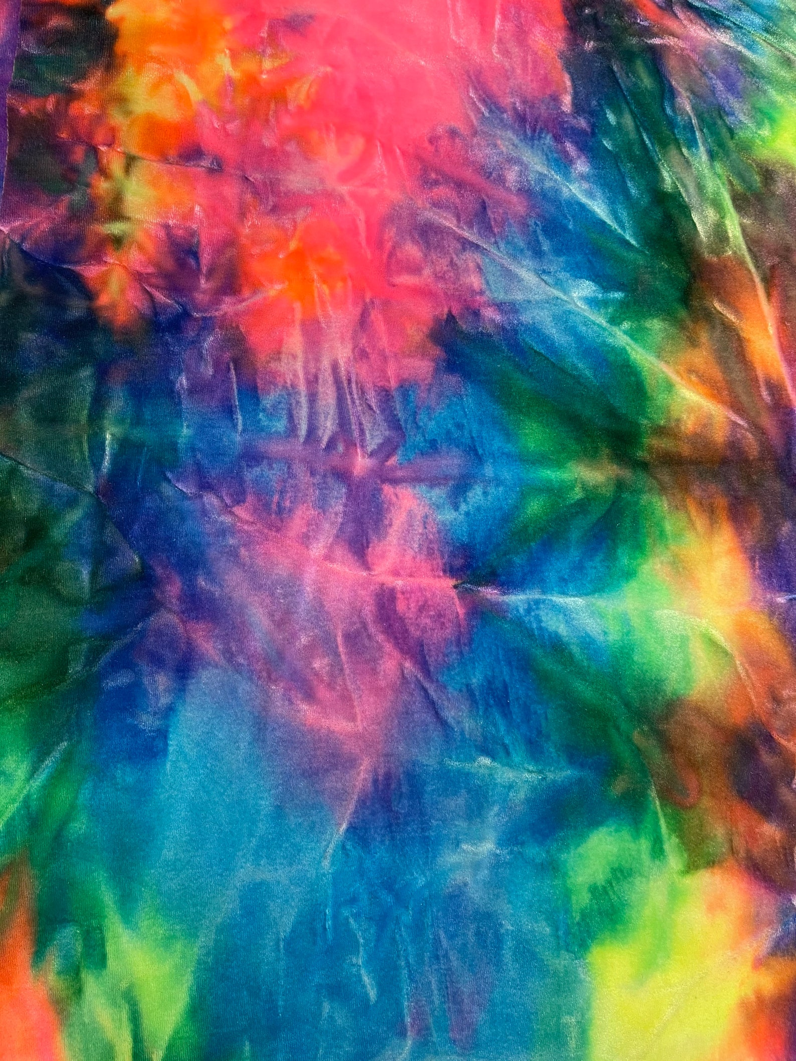 Rainbow Multi Pastel Tie Dye Luxury Stretch Velvet 4-way - Etsy