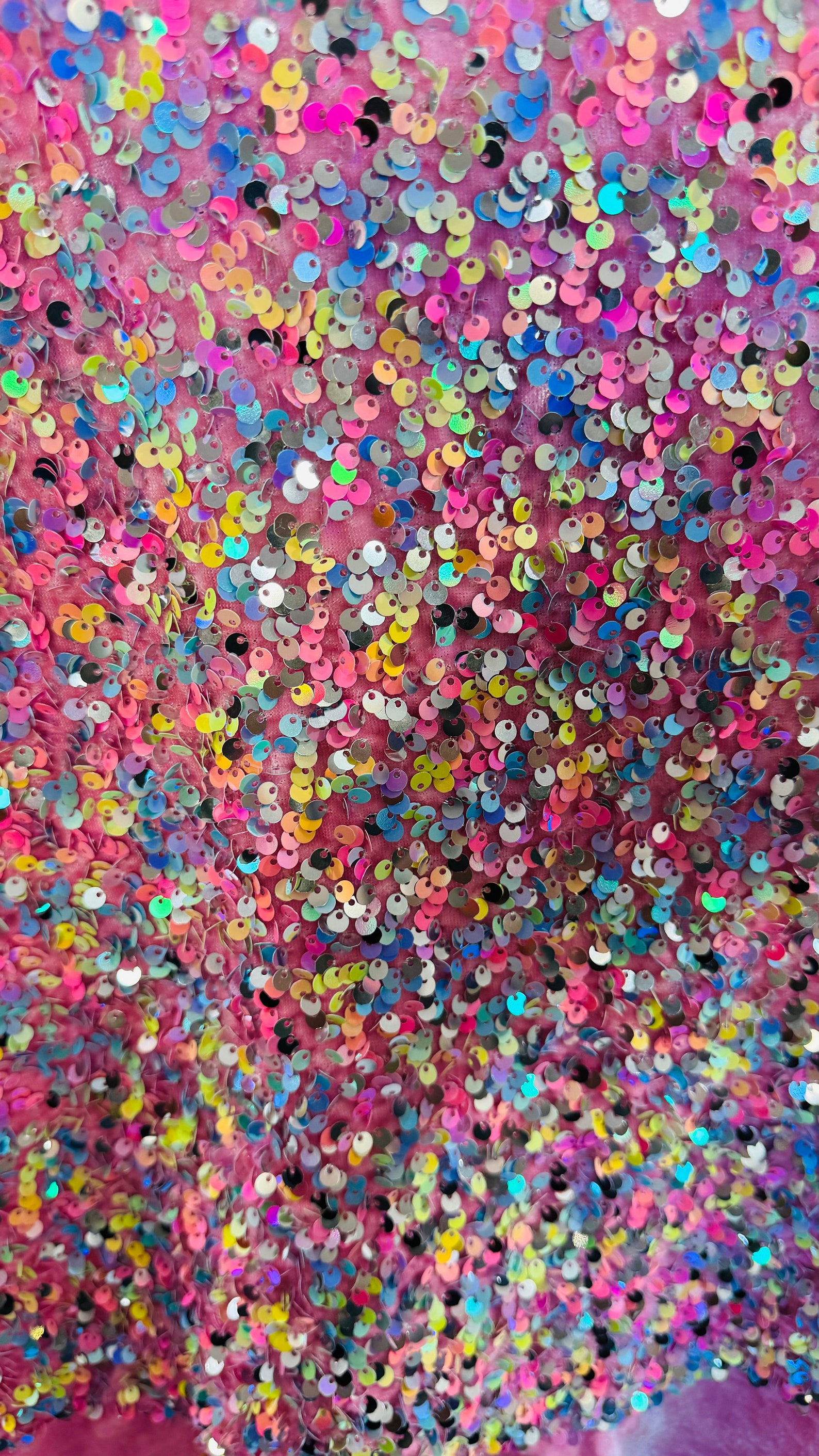 Deluxe Sequins Multi Pastel Colors Embroidered on Stretch Velvet 4-way ...