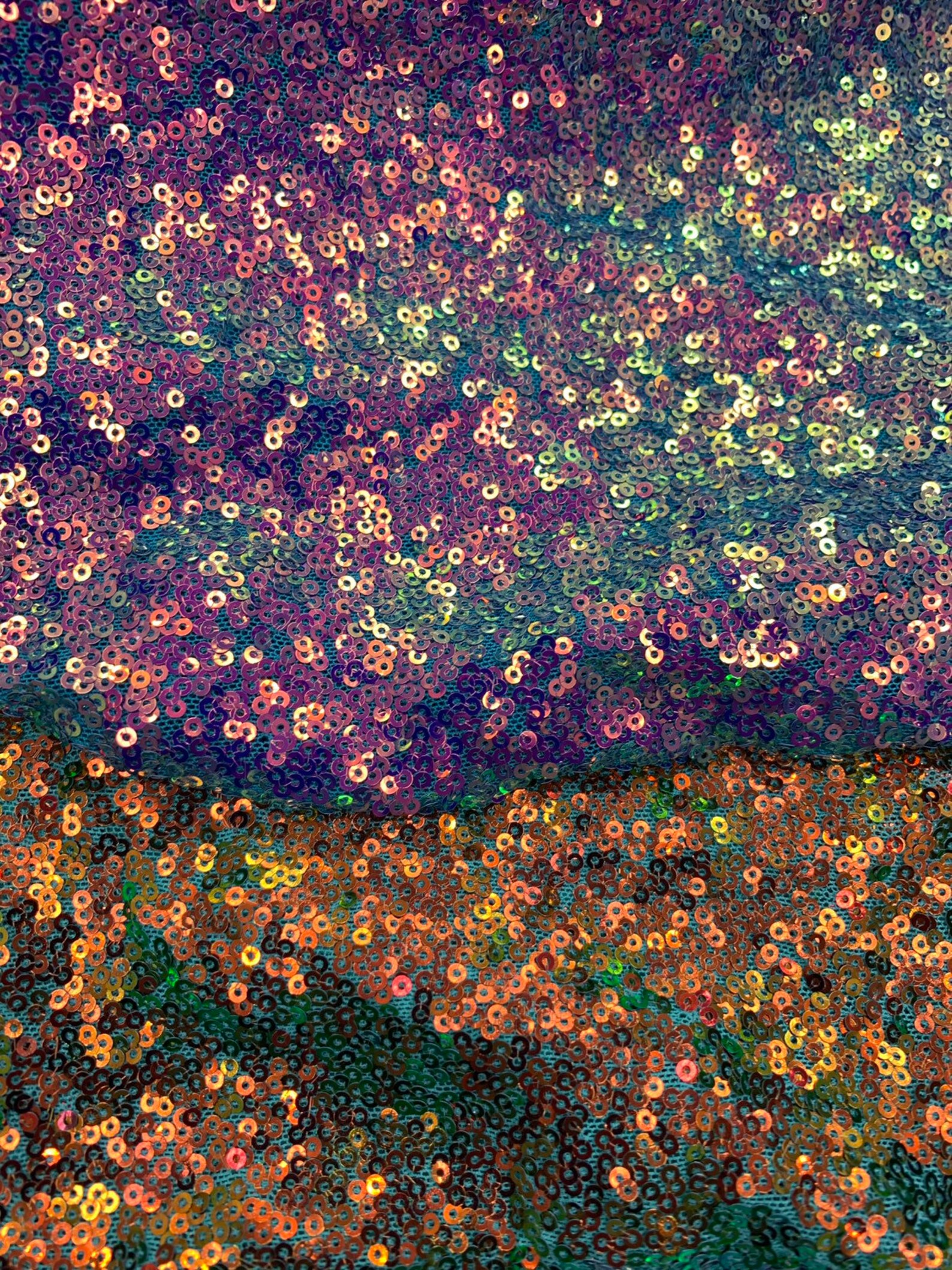 New Iridescent Mini Disco Sequins 3mm on Stretch Mesh 4way - Etsy