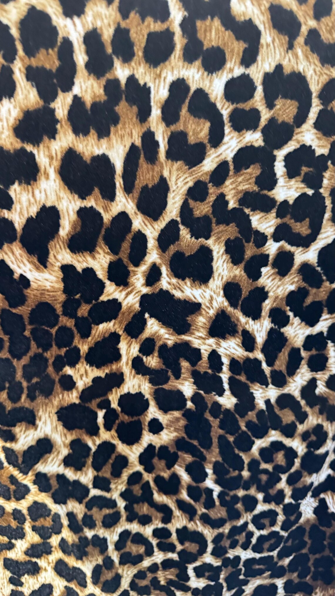 Cheetah Exotic Design Print on Good Quality Stretch Velvet 4way 58/60 ...