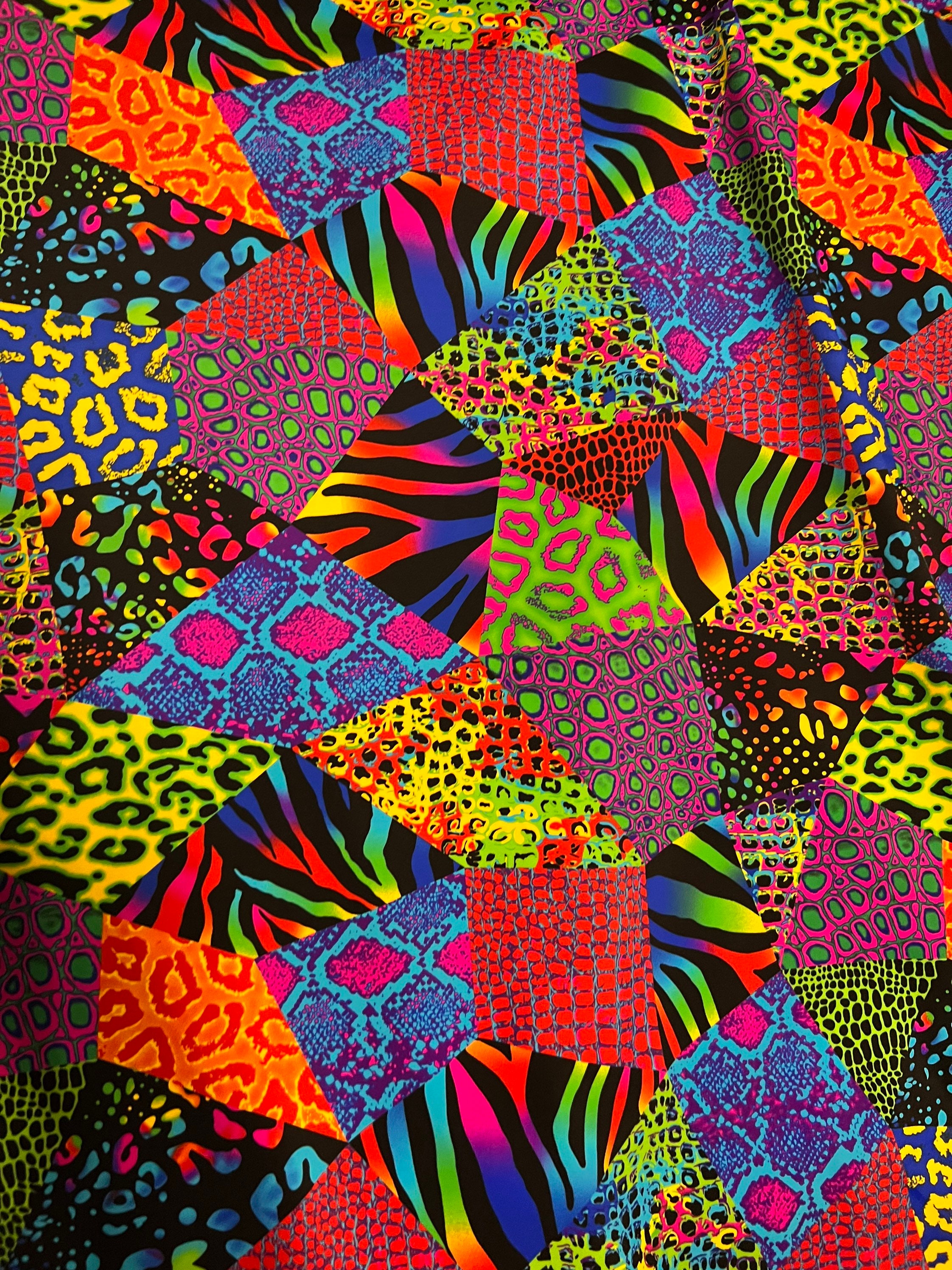 Nylon Spandex Multi Animal Print Multicolor 4way Stretch 58/60” Sold by ...
