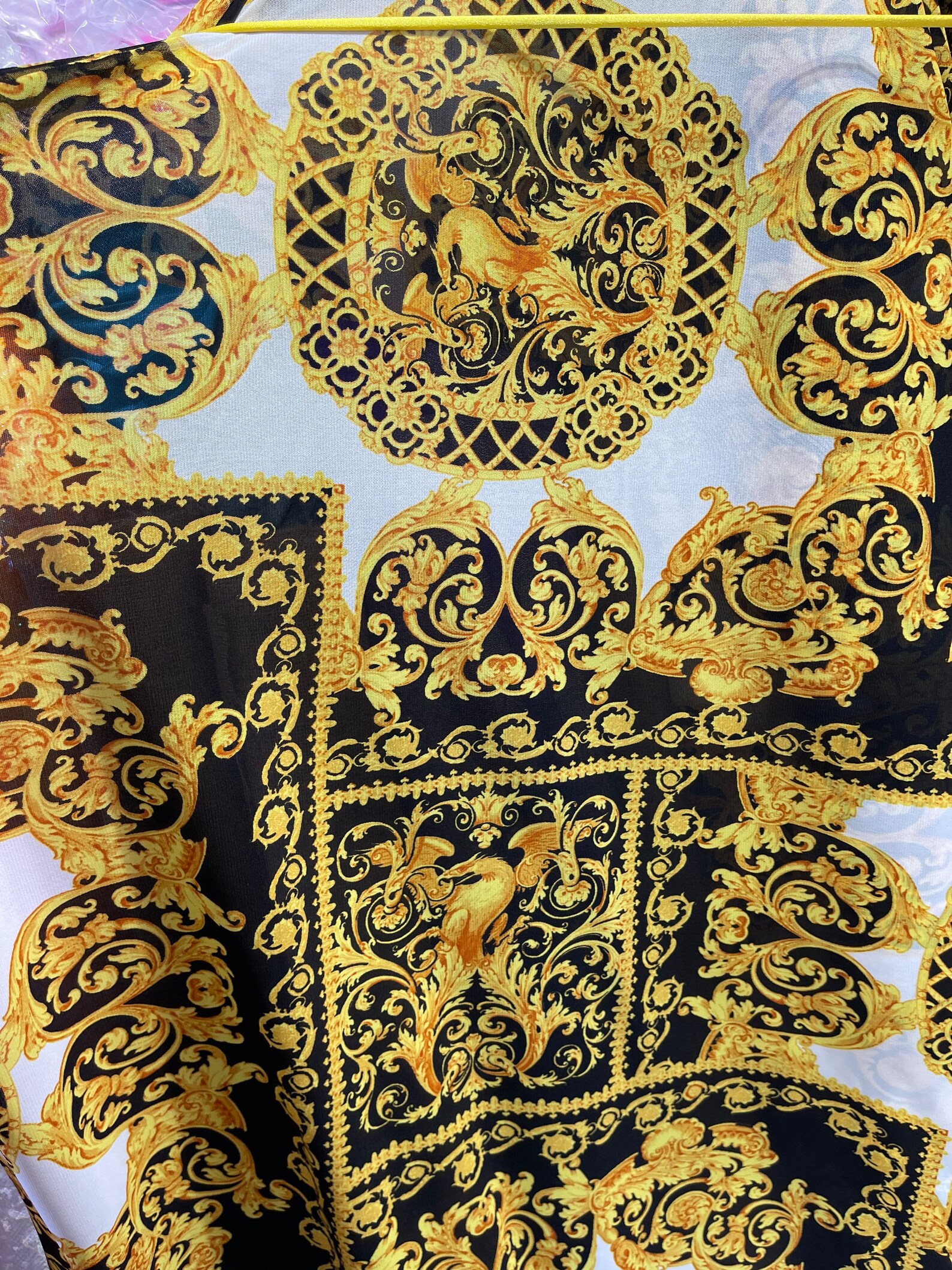 New Fashion Modern Design Print on Power Mesh 4-way Stretch 58/60” Sold ...