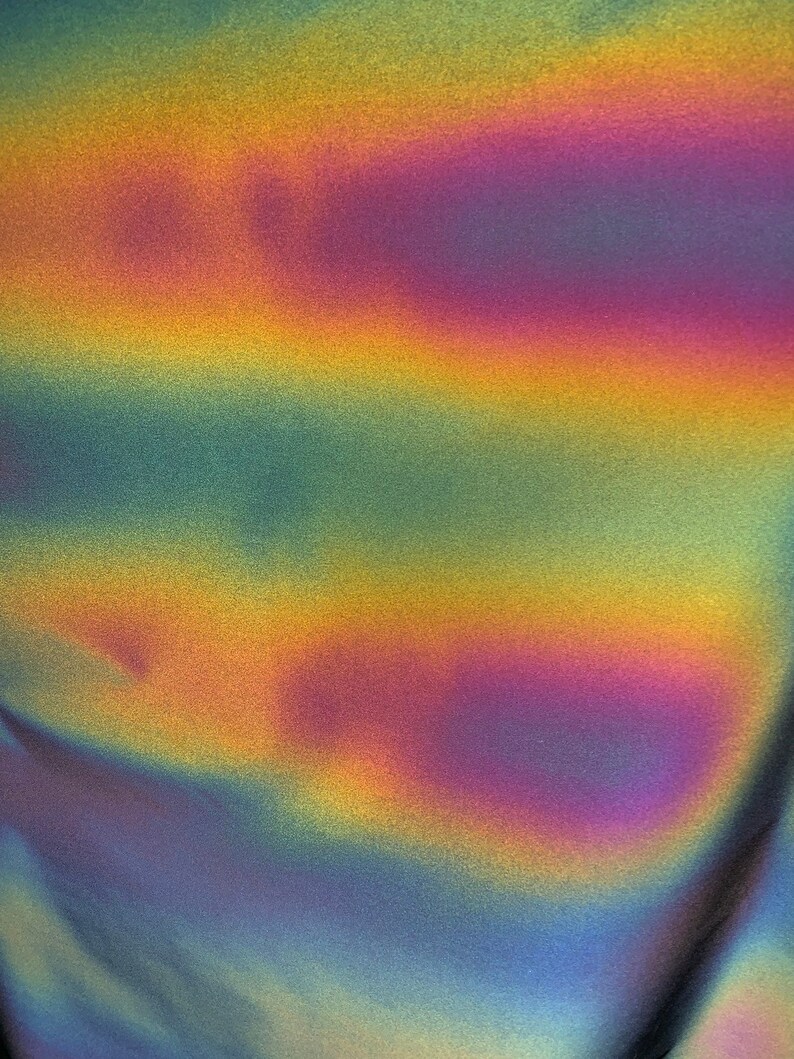Reflective Vinyl With Iridescent Foil Rainbow Color Non - Etsy