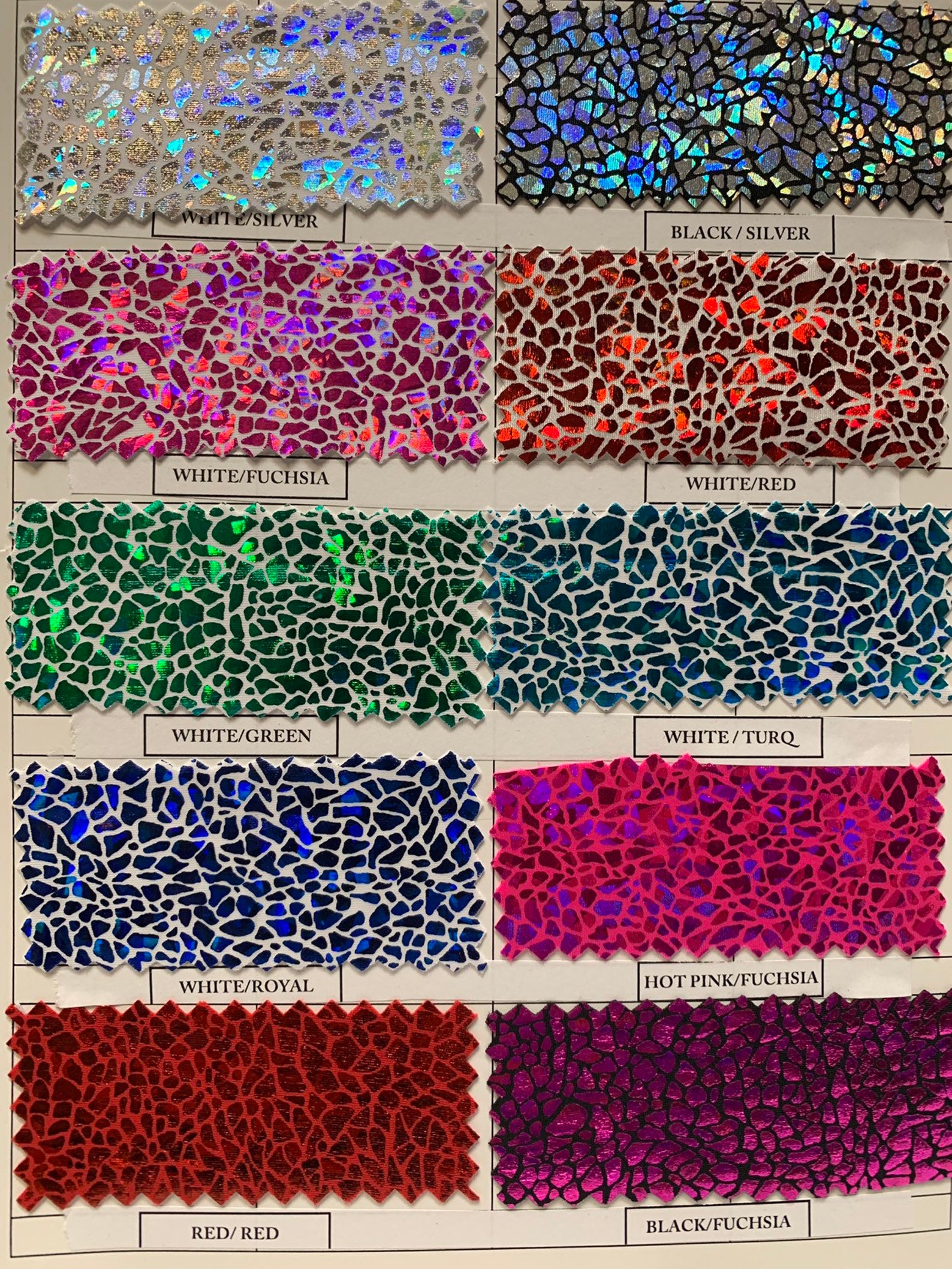 Hologram Reptile Skin Snake Metallic Nylon Spandex 4way Stretch 58/60 ...