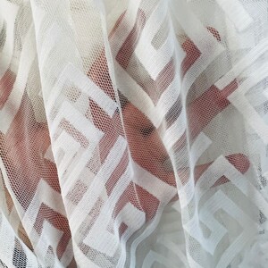 New Modern Fashion Brand Design Print on Poly Mesh 4-way Stretch 58/60 ...