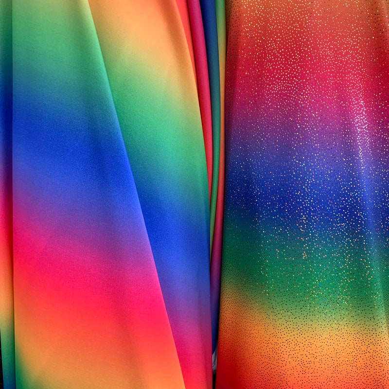 Rainbow Fabric - Etsy UK