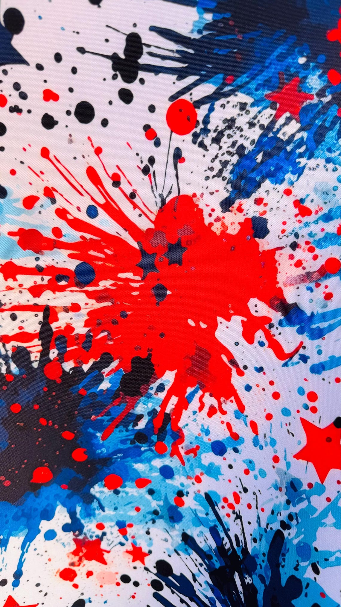 New Splatter Paint Design Print on Neoprene Super Techno 2-way Stretch ...