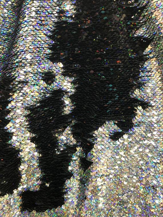 New flip up sequins reversible sequins 2 tone on strech lycra | Etsy