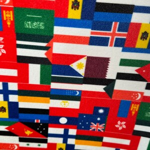 Nation International Flags Design Print on Great Quality of Stretch ...