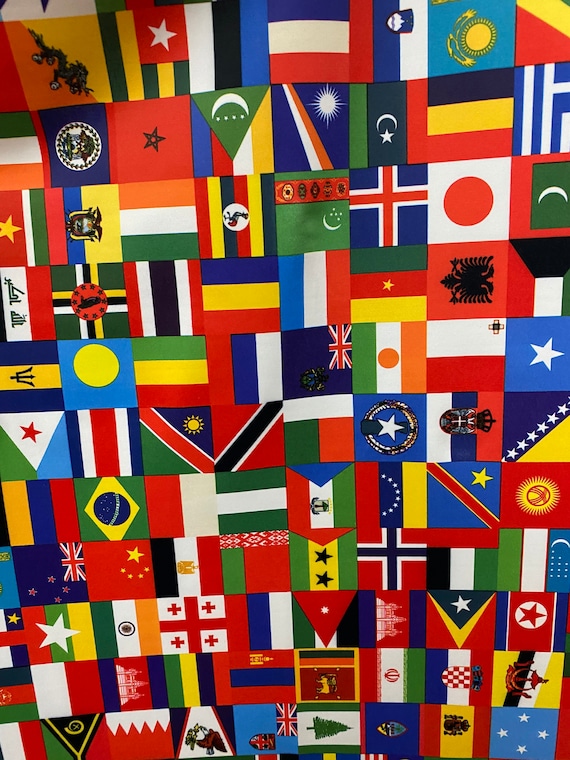 Internacional Multi Flags Design Print on Best Quality of - Etsy