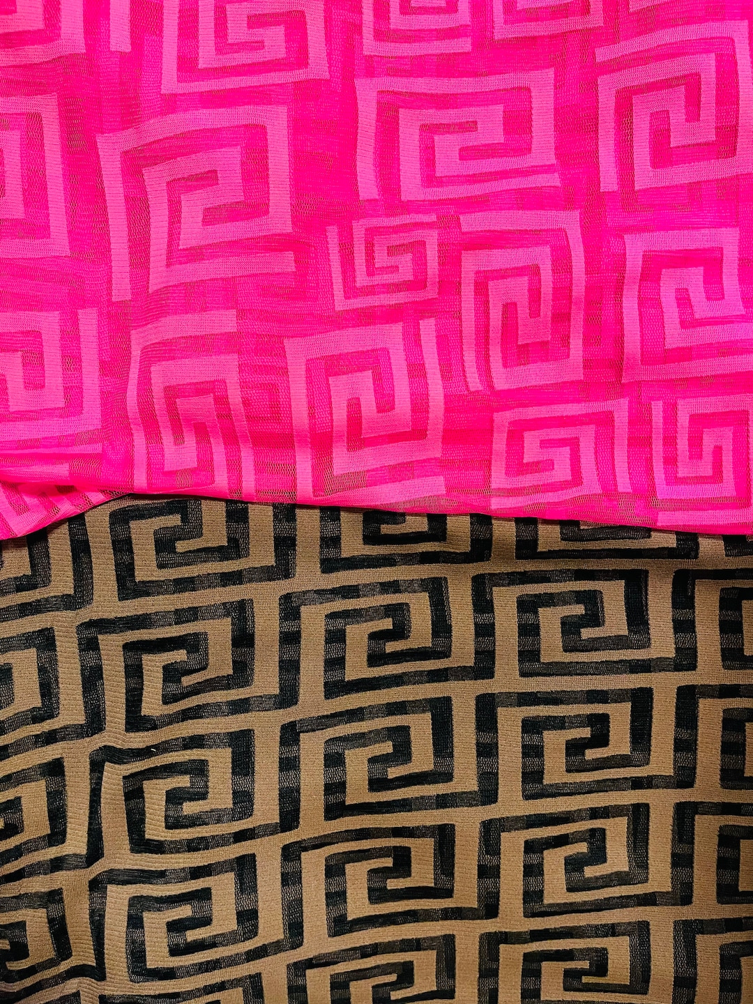 New Modern Fashion Brand Design Print on Poly Mesh 4-way Stretch 58/60 ...