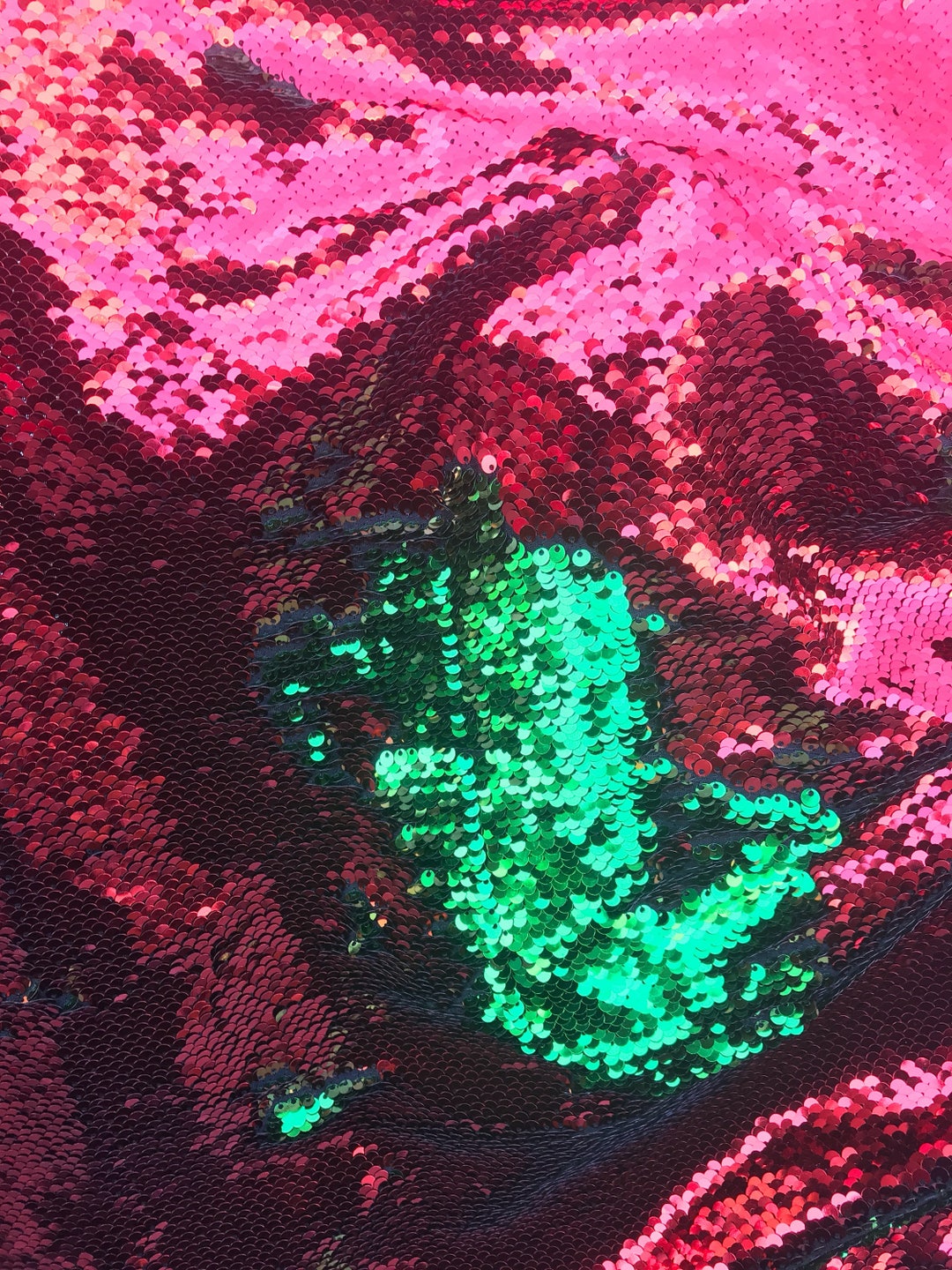 New Flip up Reversible Sequins Doble Face Sequins in Spandex Base 2way ...