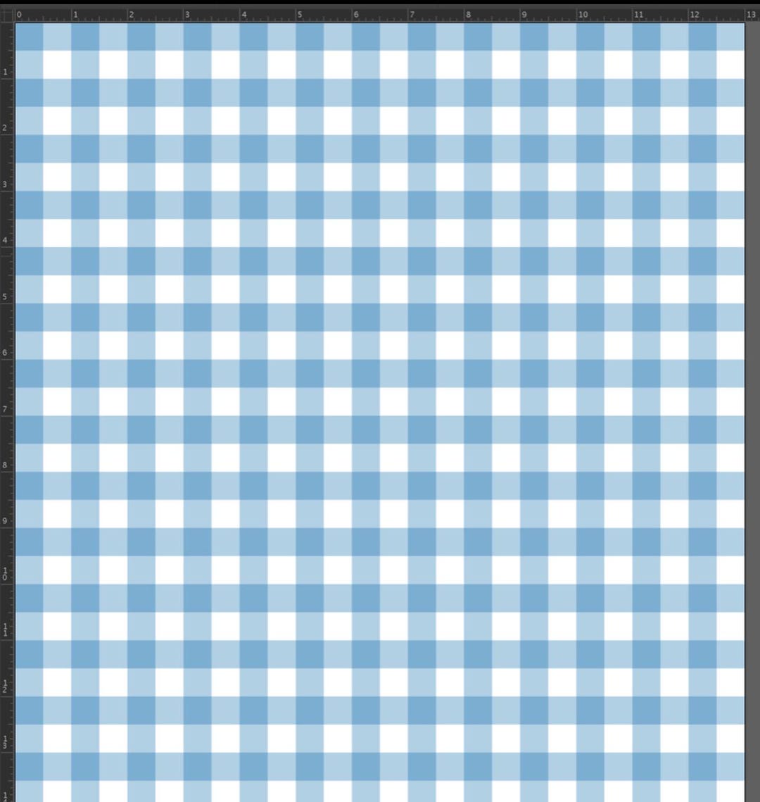 Gingham Design Size 1/2” Baby Blue Print on Best Quality of Nylon ...