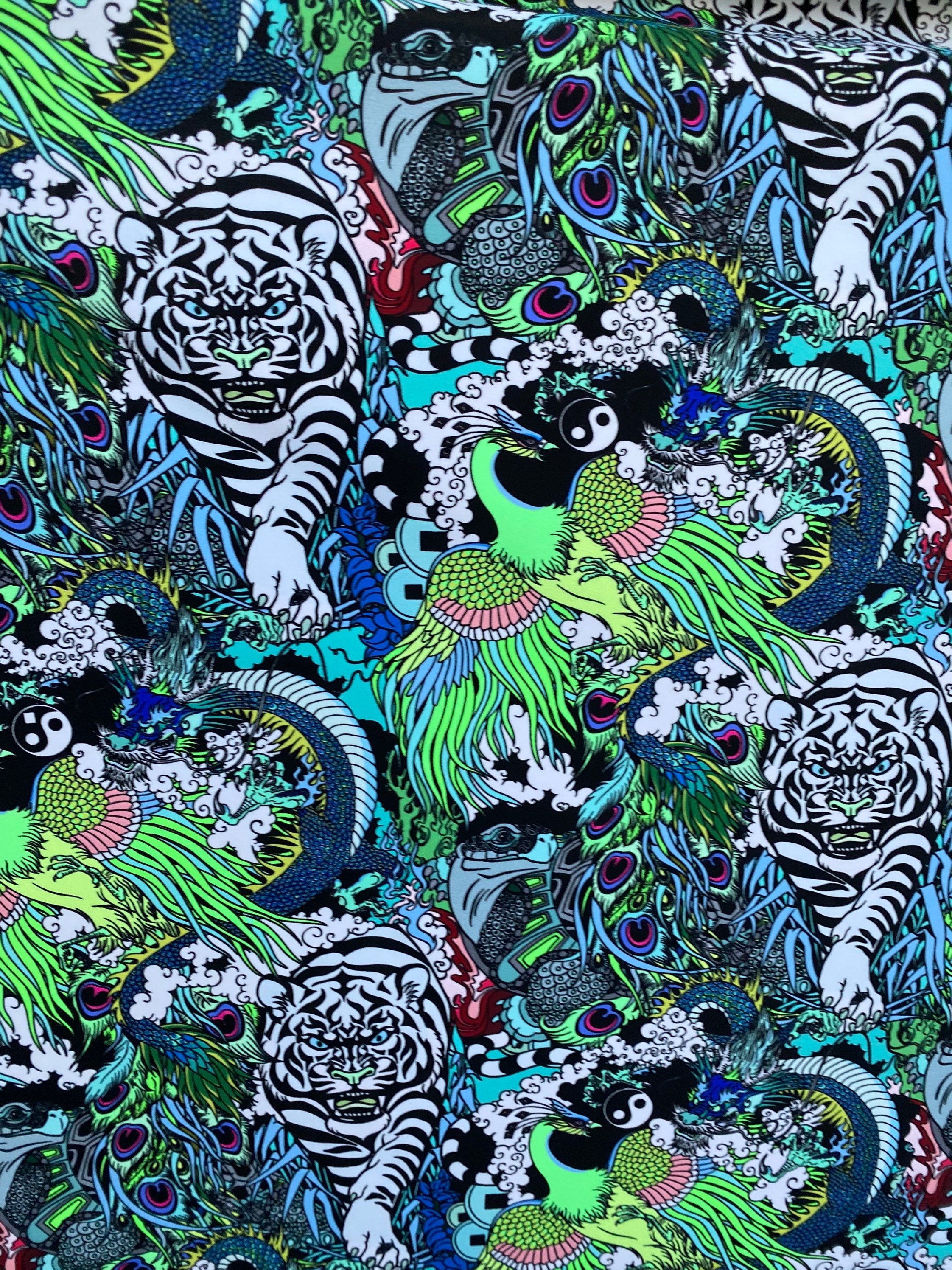 New Exotic Tiger Design With Multi Animal Print on Best Quality of ...