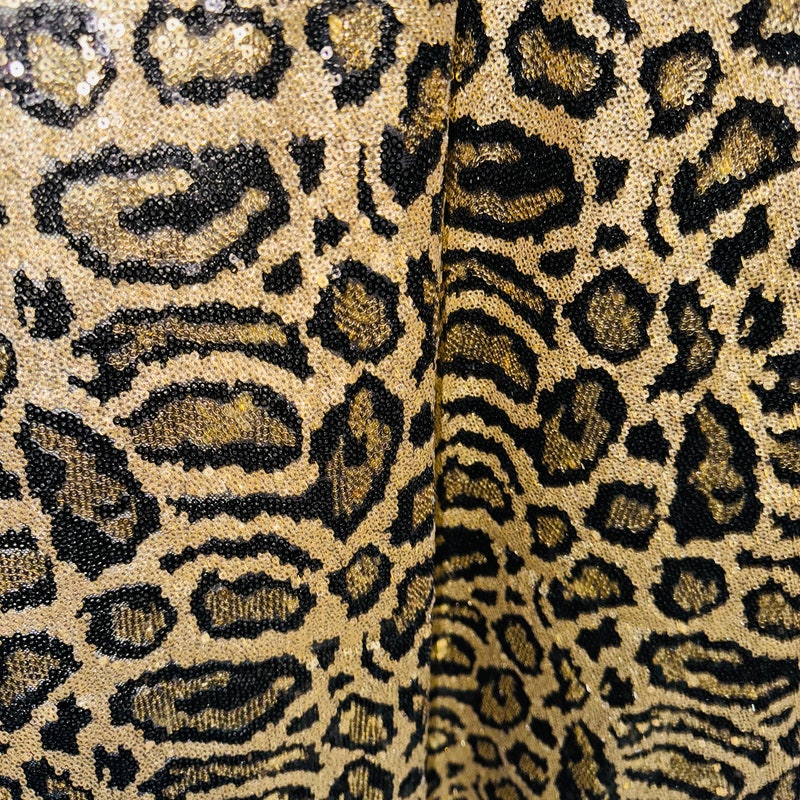 Leopard Beaded Fabric - Etsy