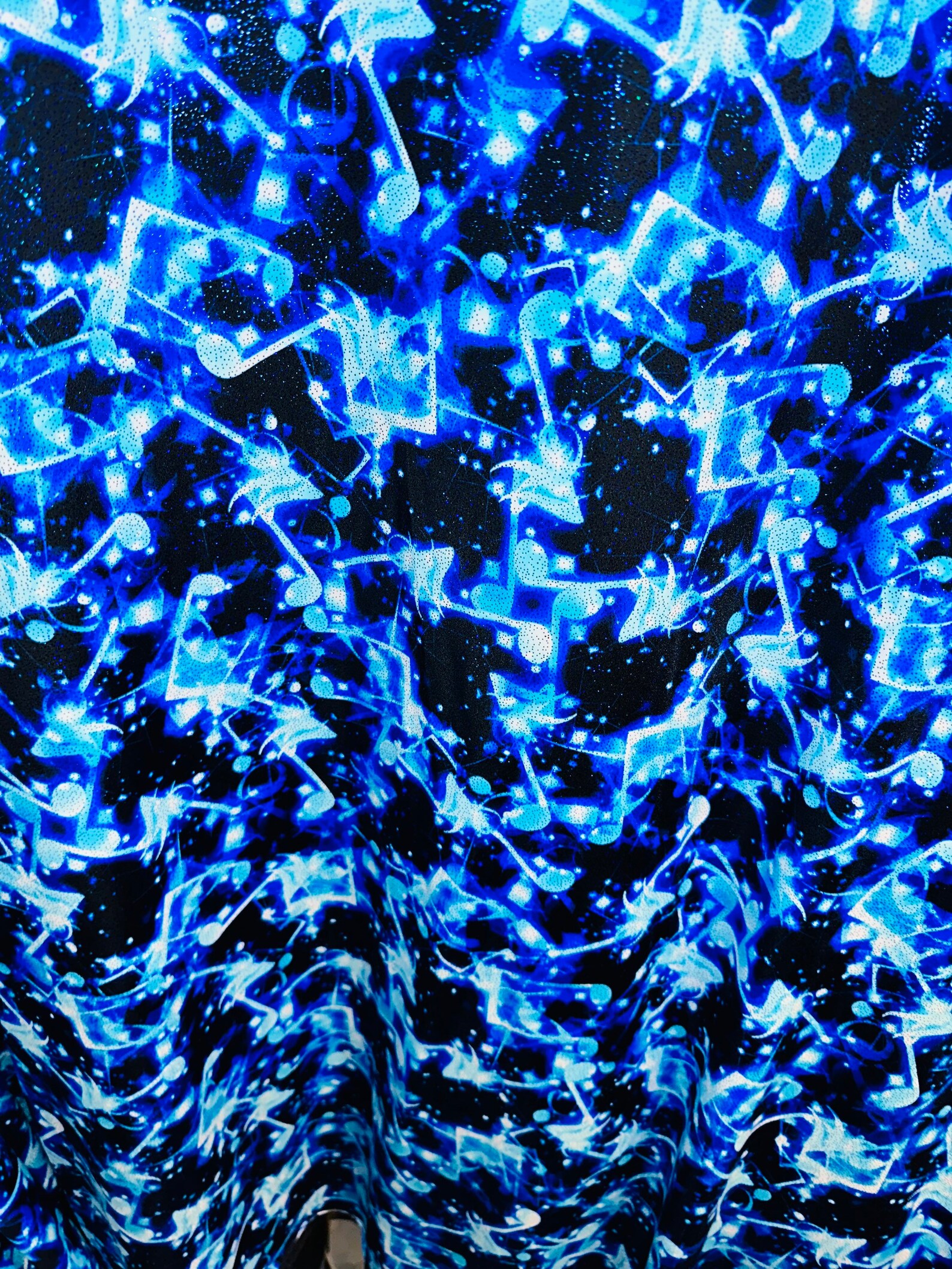 New Magic Music Notes Design Print on Best Quality of Nylon Spandex ...