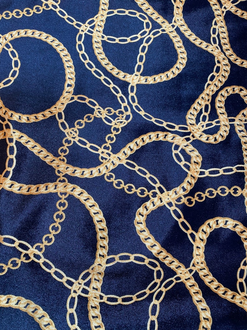 Luxury Brand Golden Chain Design Print on Great Quality of | Etsy