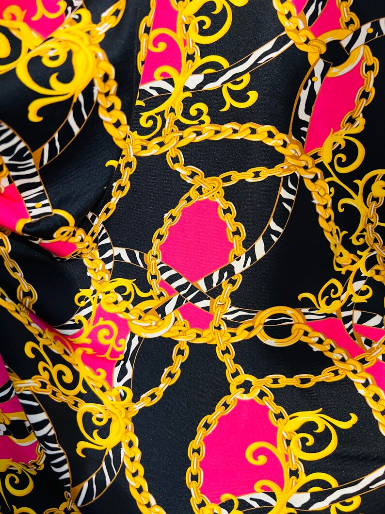 New Brand Fashion Chain Design Print on Great Quality of Nylon | Etsy