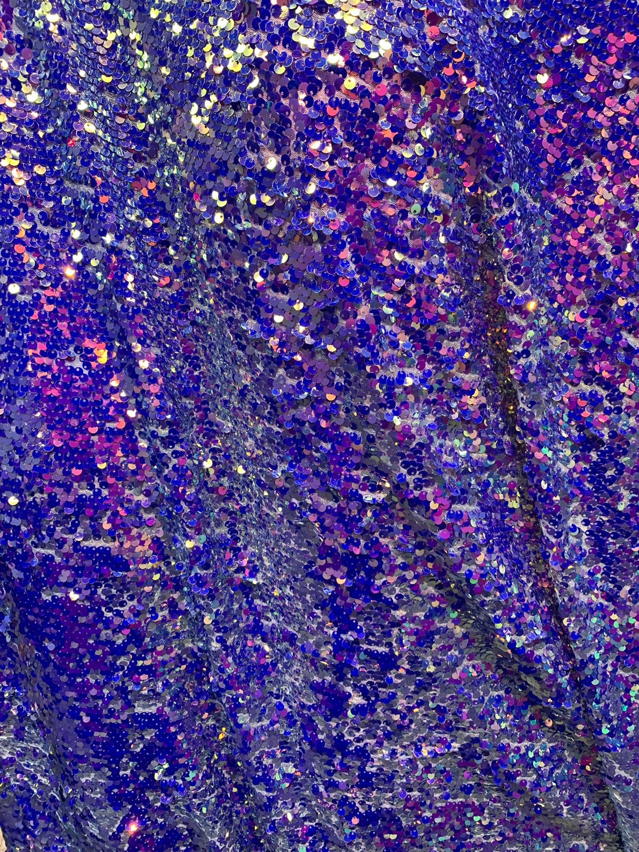 New hologram iridescent sequins rain drop sequins on stretch | Etsy