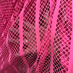 Stripe Fishnet Design Nylon Spandex Fishnet 4-way Stretch 58/60” Sold ...