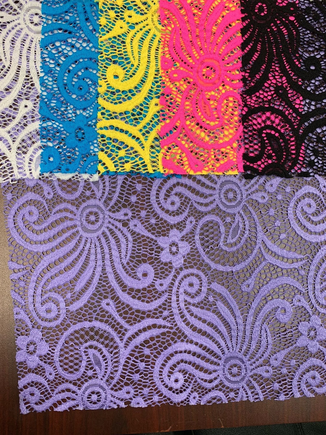 New Lace Swirl Design Nylon Spandex 4way Stretch 58/60" Sold by the YD ...